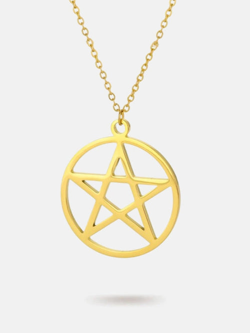 Gold Pentagram necklace | Metaphysical Store