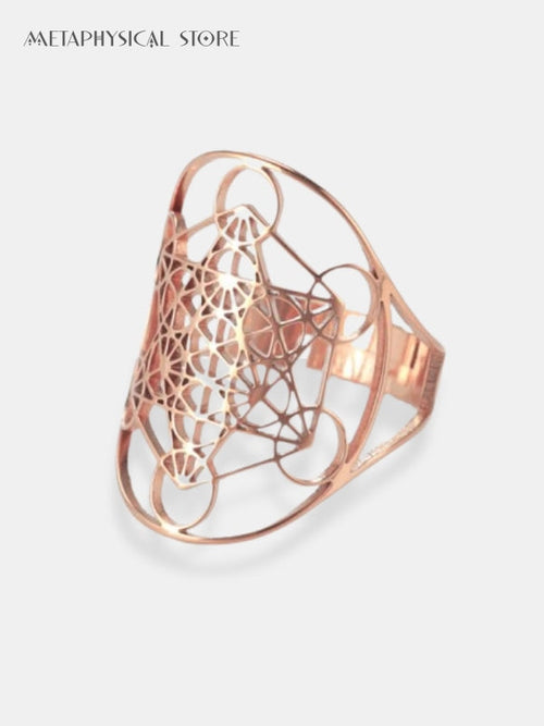 Metatron cube ring | Metaphysical Store